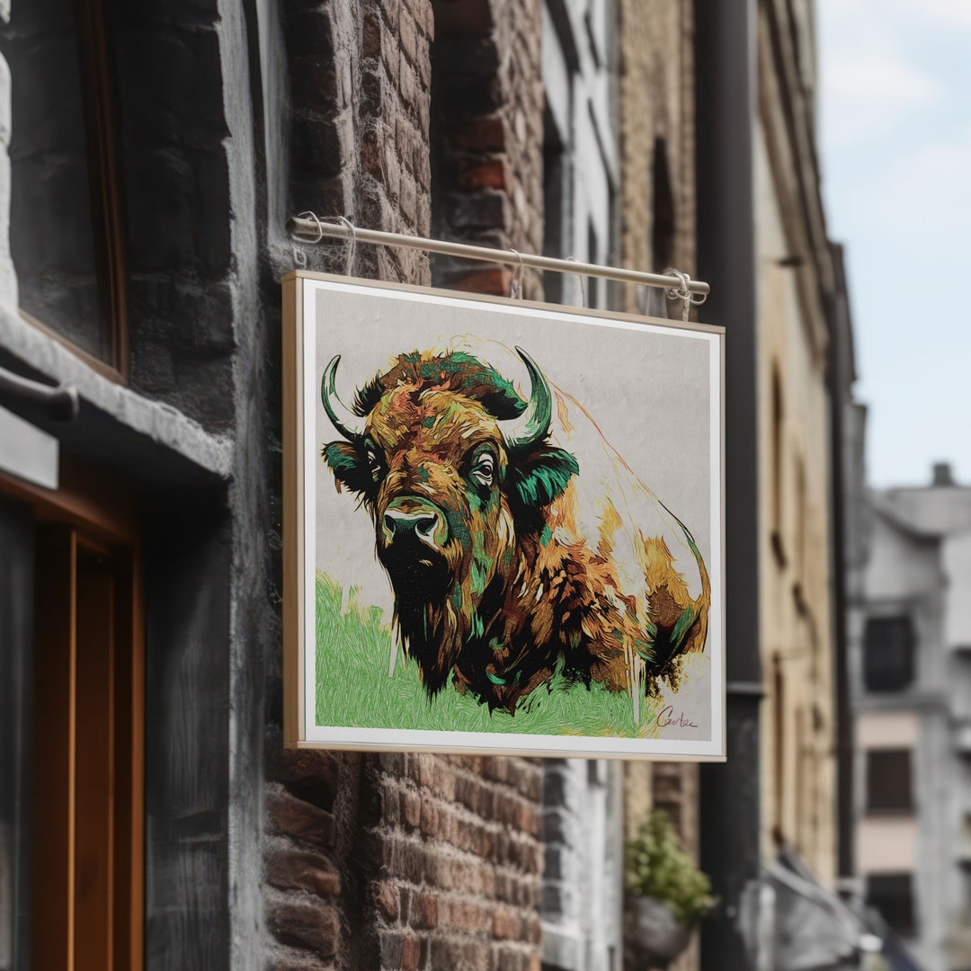 Bison Art Digital File Png - Etsy
