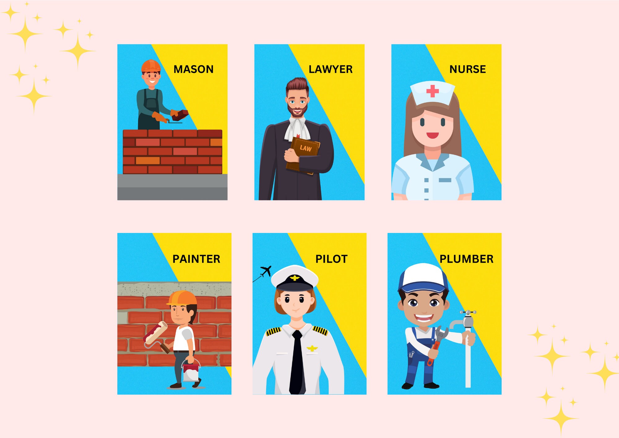 24 Community Helpers Flashcards for Homeschooling and - Etsy