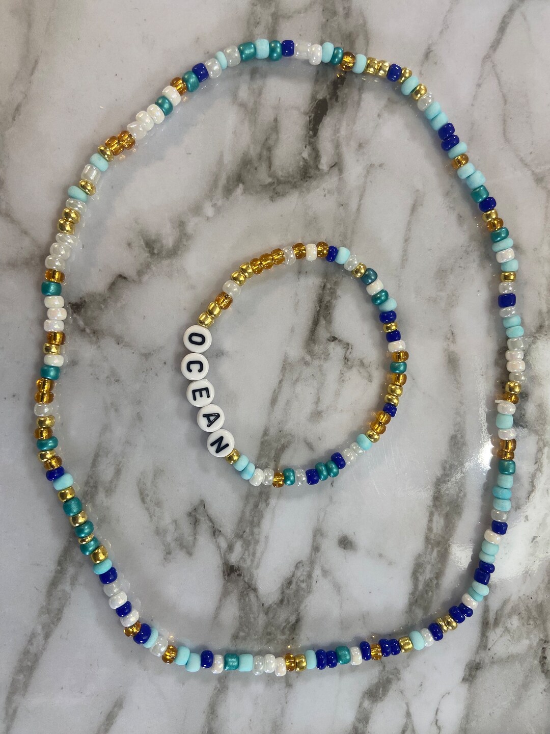 Shipwreck Seed Bead Jewelry Set - Etsy