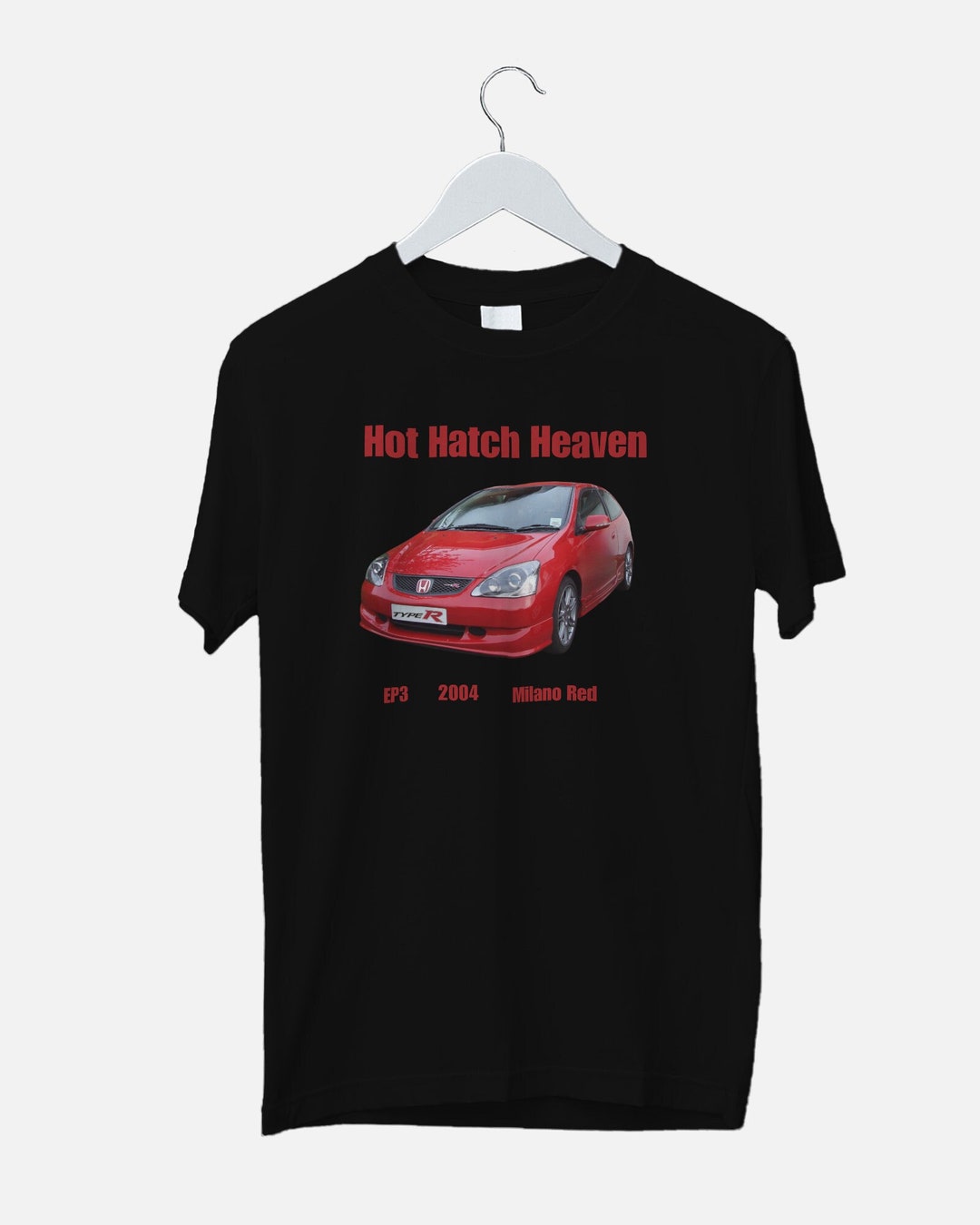 Honda Civic Type R T-shirt Honda Hot Hatch Single Image Red Car on ...