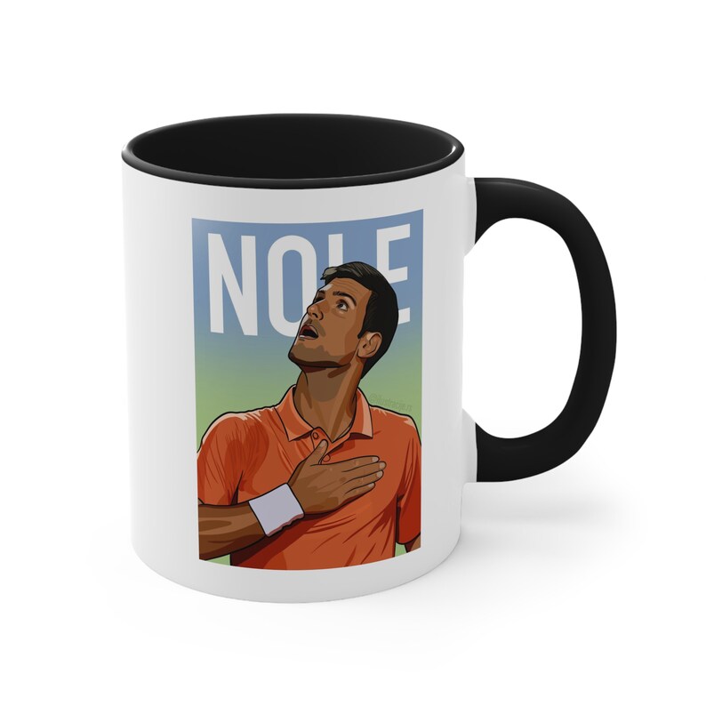 Novak Djokovic Tennis Coffee Mug - Etsy