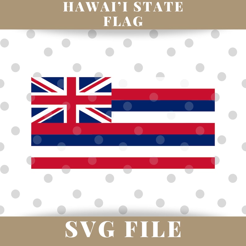 Hawai’i State Flag SVG - Etsy