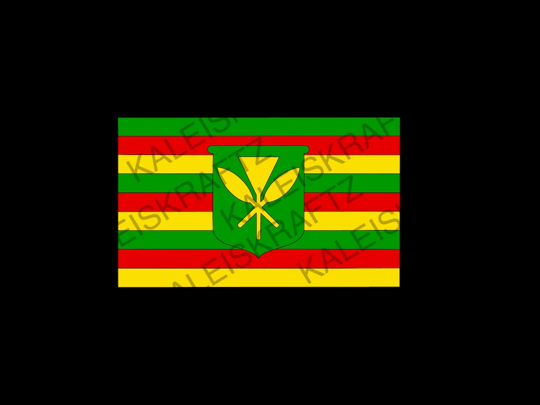 Kanaka Maoli Flag SVG - Etsy