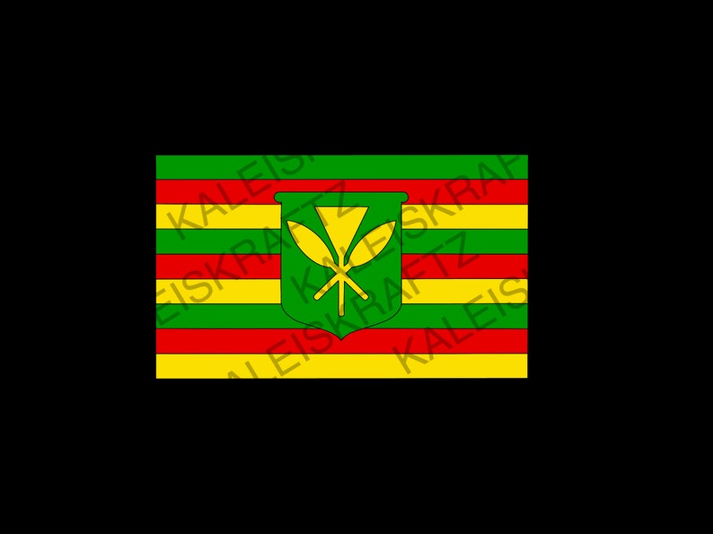 Kanaka Maoli Flag SVG - Etsy