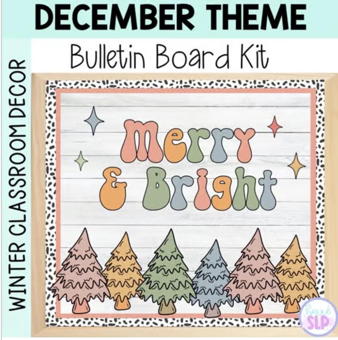 Digital Bulletin Board, Instant PDF Download, Classroom Decor, Retro ...