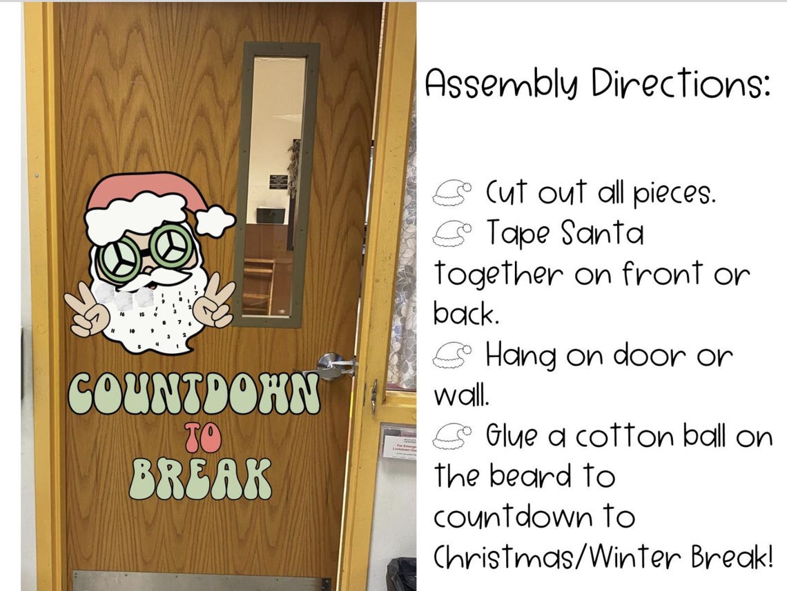 Digital Bulletin Board, Instant PDF Download, Classroom Door Decor ...