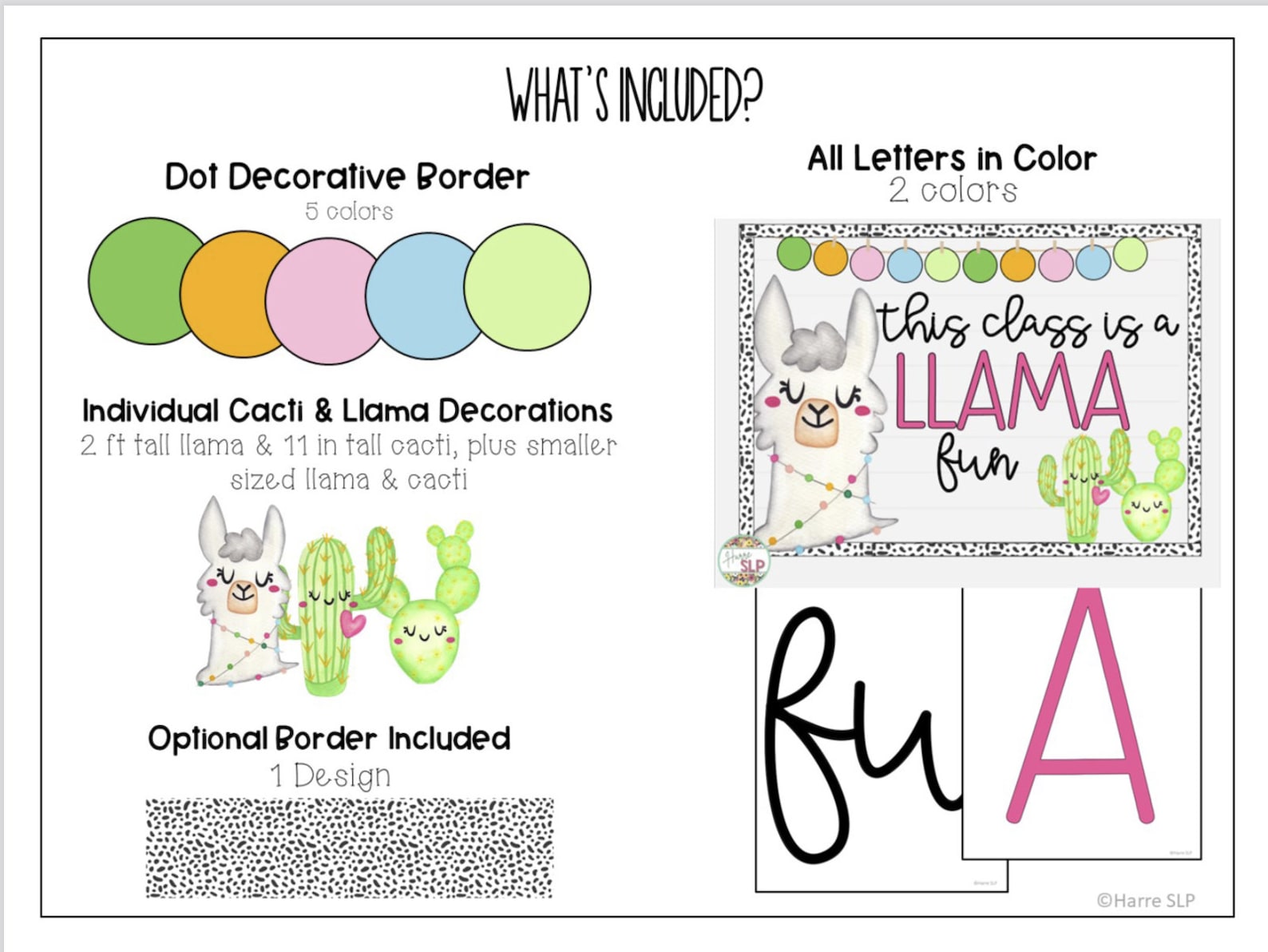 Digital Bulletin Board, Instant PDF Download, Llama Classroom Decor ...