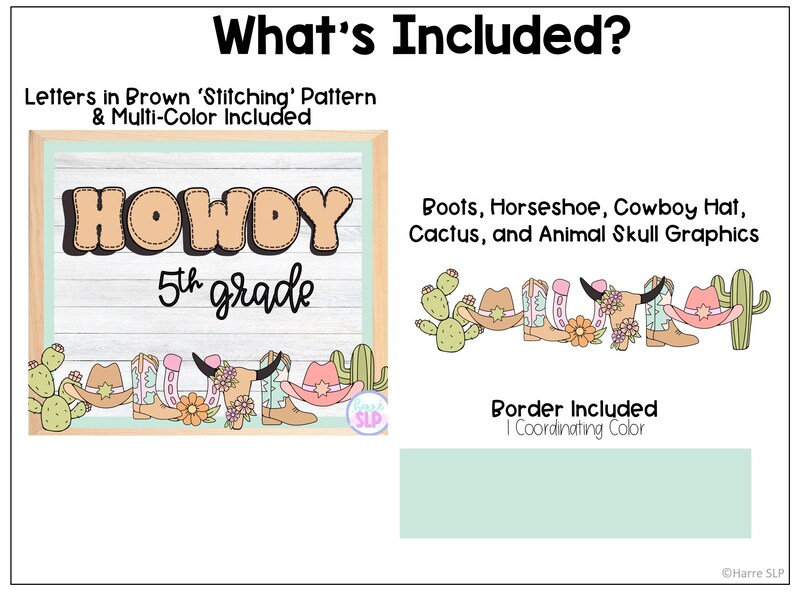 Digital Bulletin Board, Instant PDF Download, Classroom Decor, Howdy ...