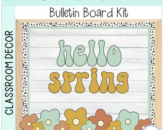 Spring Classroom Posters | Classroom Decor | Bright Flowers - Etsy Canada