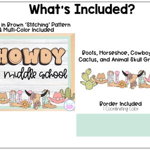 Digital Bulletin Board, Instant PDF Download, Classroom Decor, Howdy ...