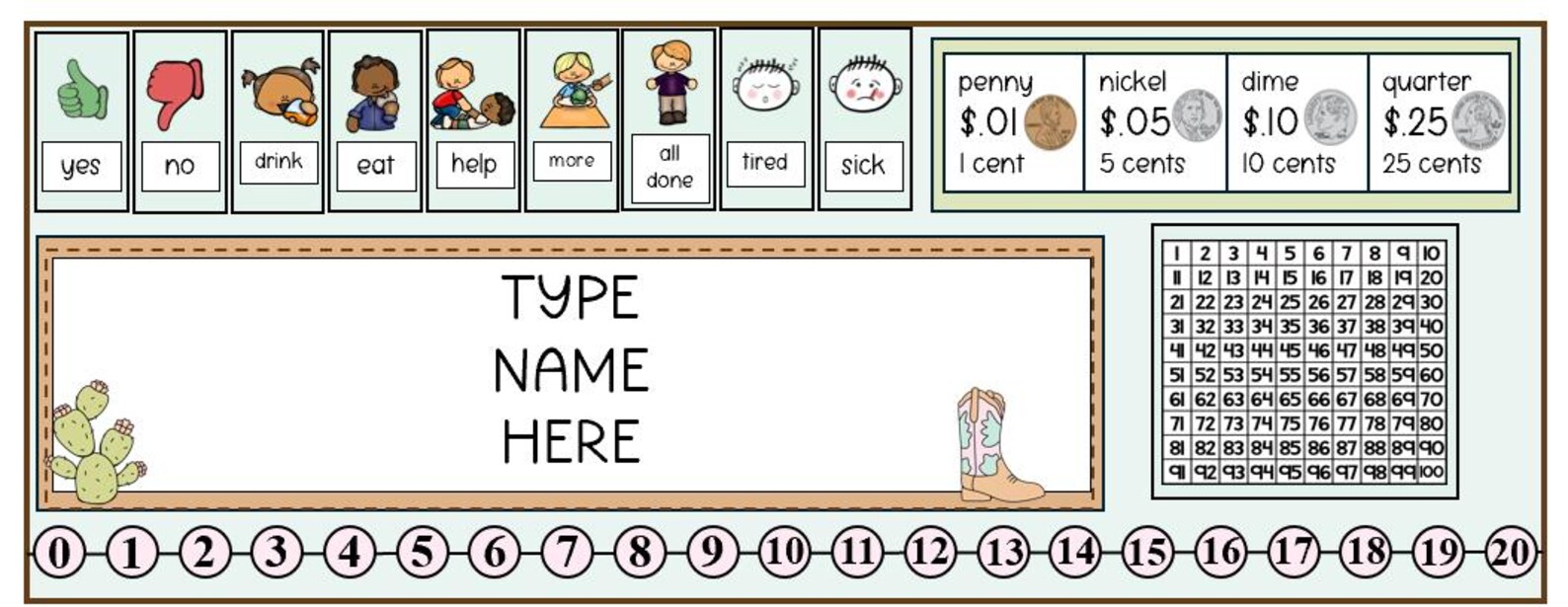 Editable Student Name Tags, Printable Student Name Tags, Back to School ...