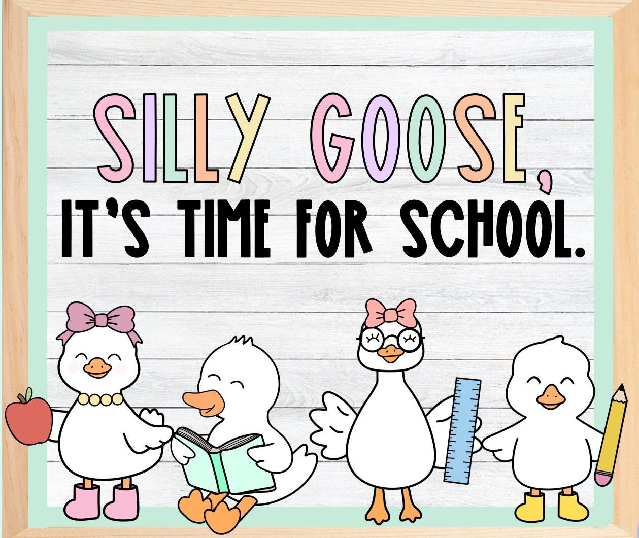 Silly Goose Bulletin Board Kit: Back to School Classroom Decor (PDF ...