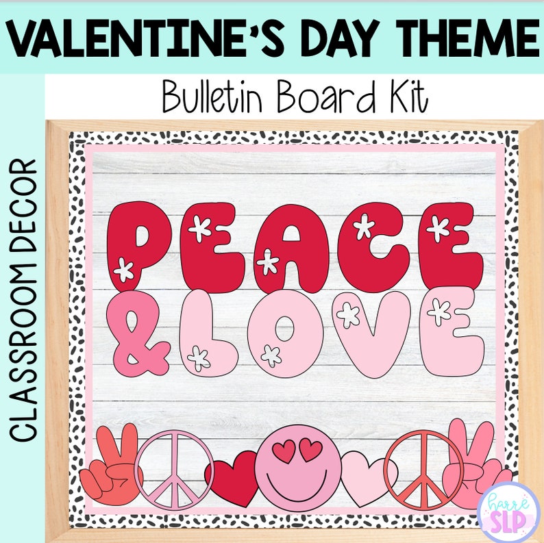 Digital Bulletin Board, Instant PDF Download, Classroom Decor, Peace ...