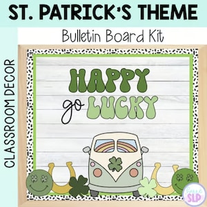 St. Patrick's Day Bulletin Board Kit: Retro Classroom Decor (PDF ...