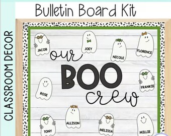 Digital Bulletin Board, Instant PDF Download, Classroom Decor, Fa-boo ...