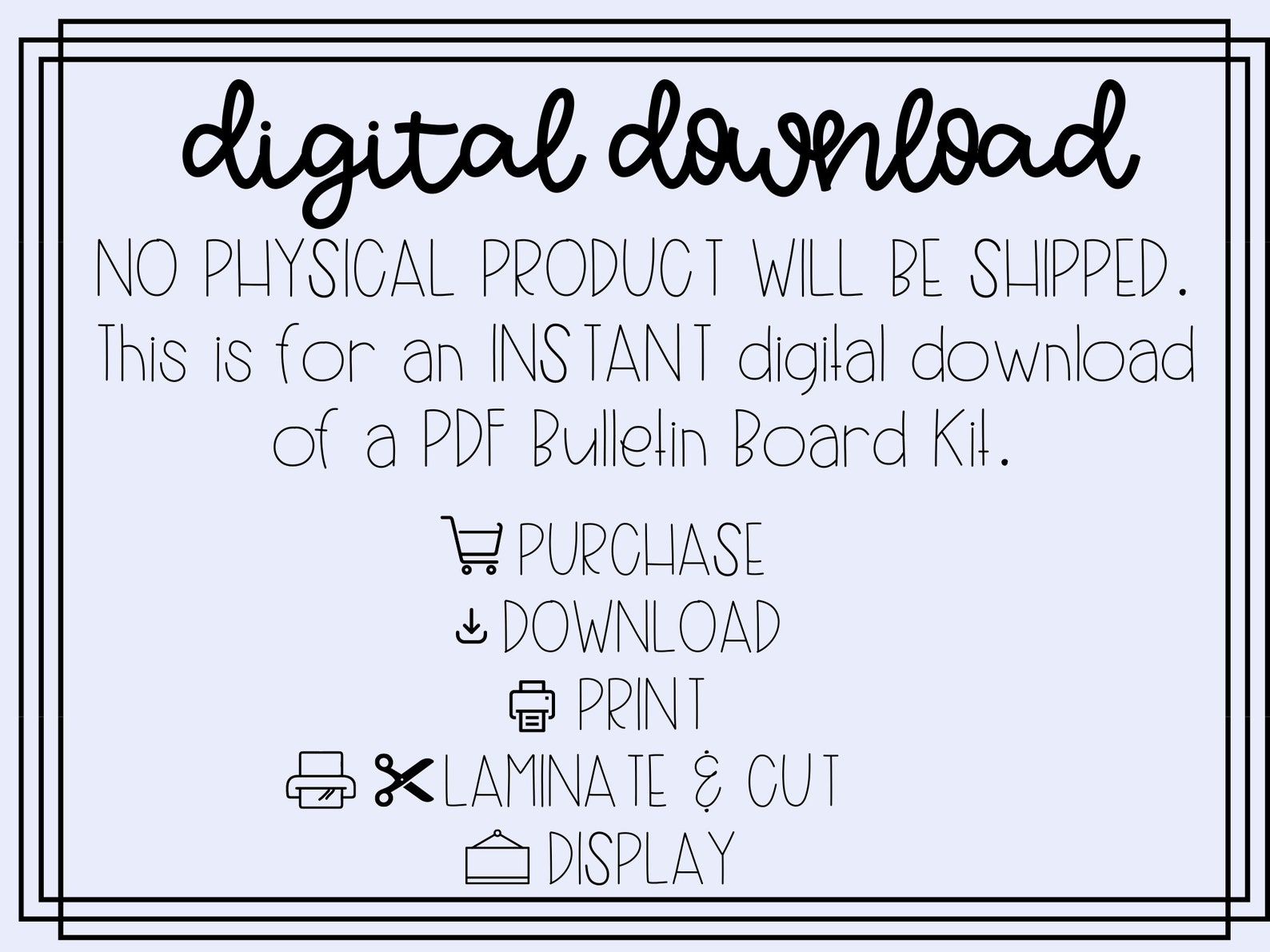 Digital Bulletin Board, Instant PDF Download, Classroom Decor, in Our ...