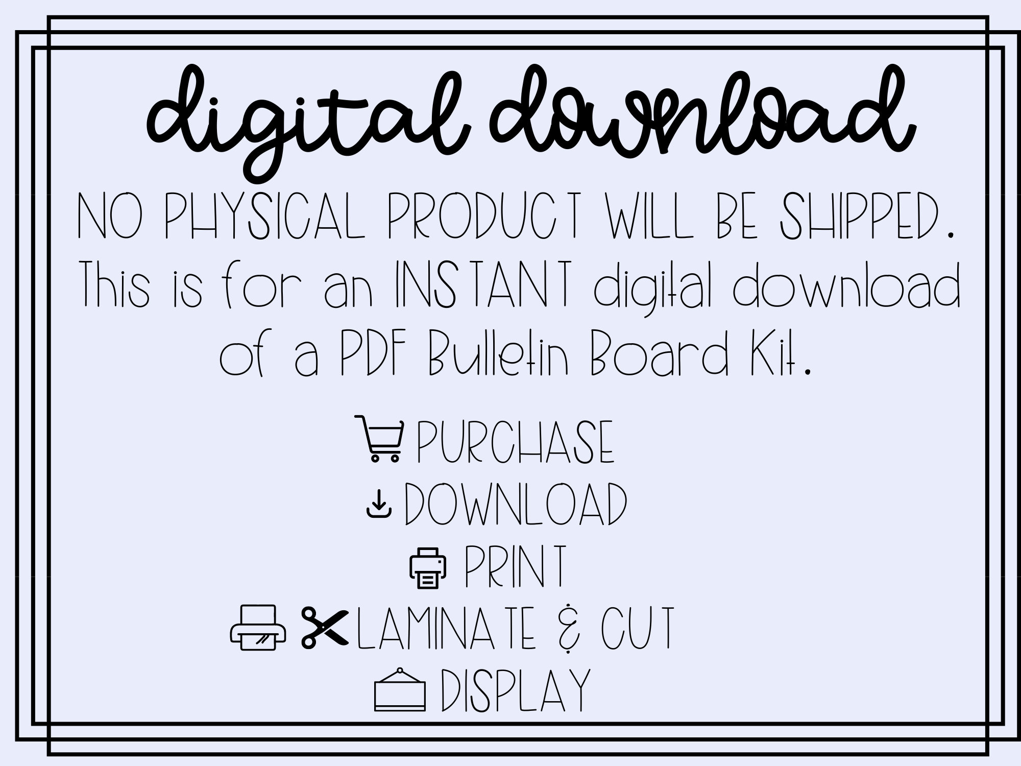 Digital Bulletin Board, Instant PDF Download, Classroom Decor, in Our ...