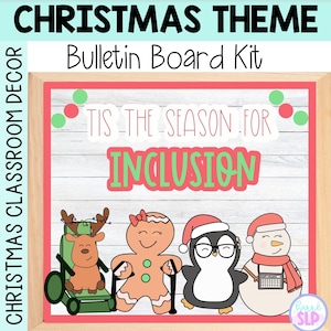 Christmas Inclusion Bulletin Board Kit: Classroom Decor (PDF Download ...