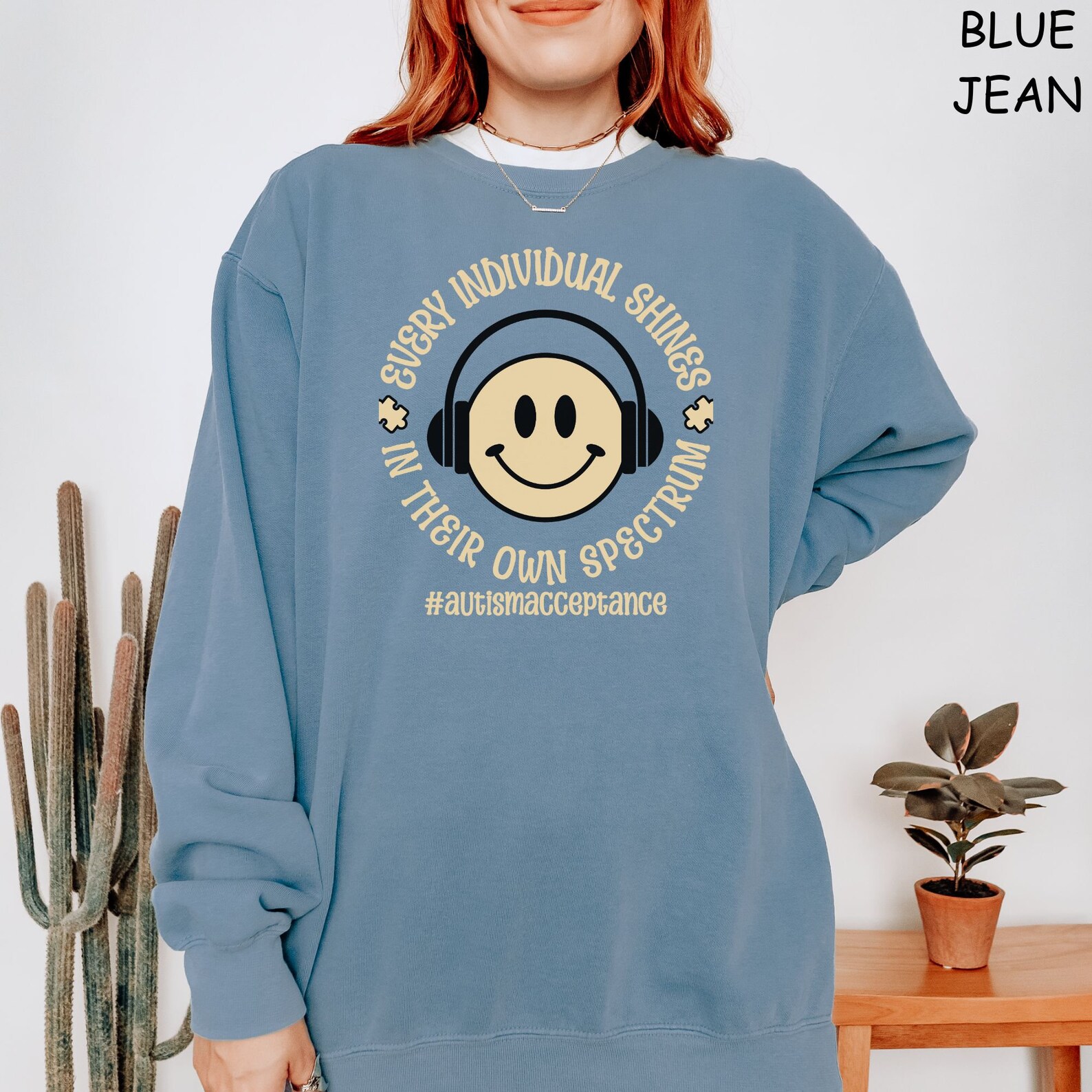 Autism Acceptance Sweater, Autism Mom Sweatshirt, Autism Awareness ...