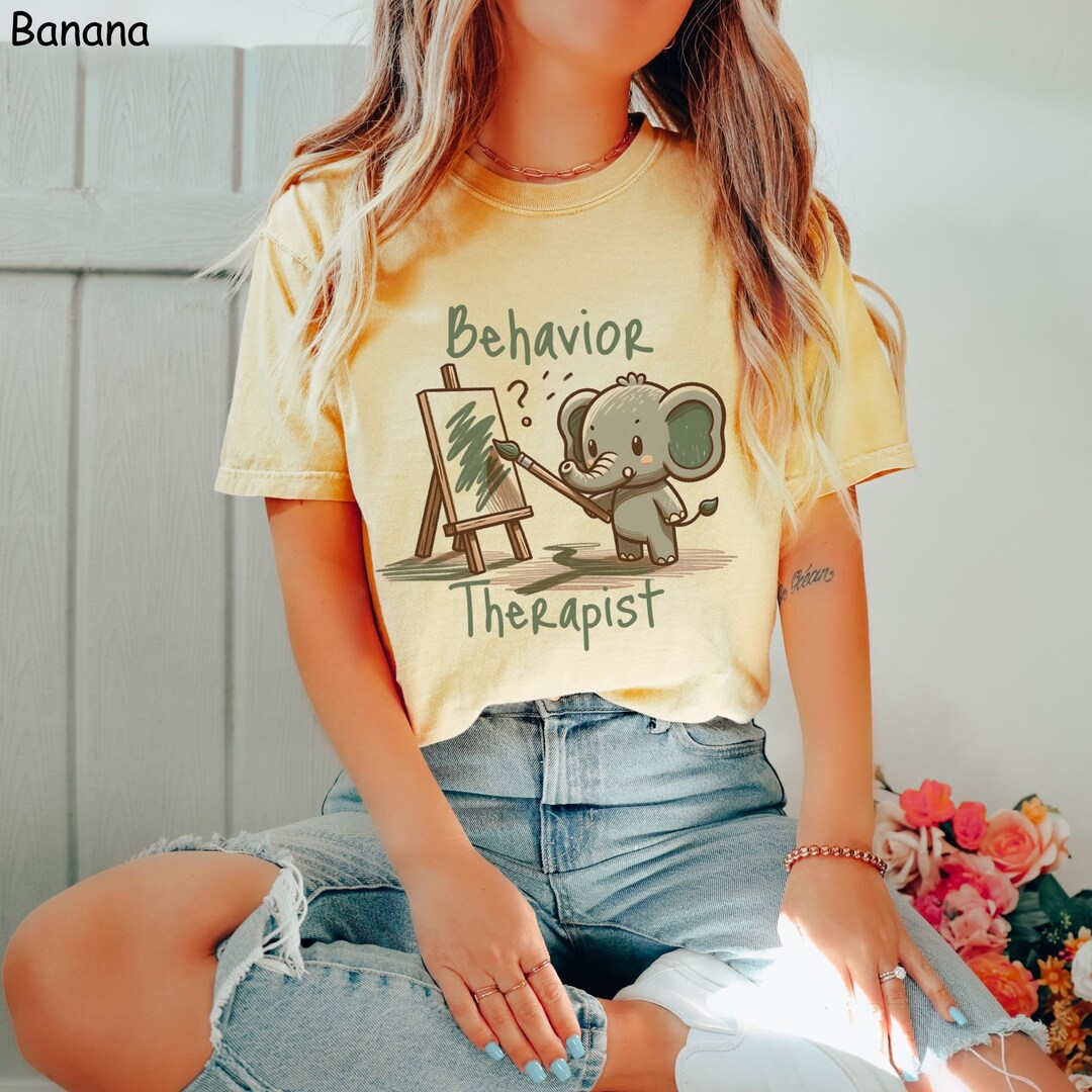 Comfort Colors® ABA Therapy Shirt, Behavior Therapist Tshirt, Cute RBT ...