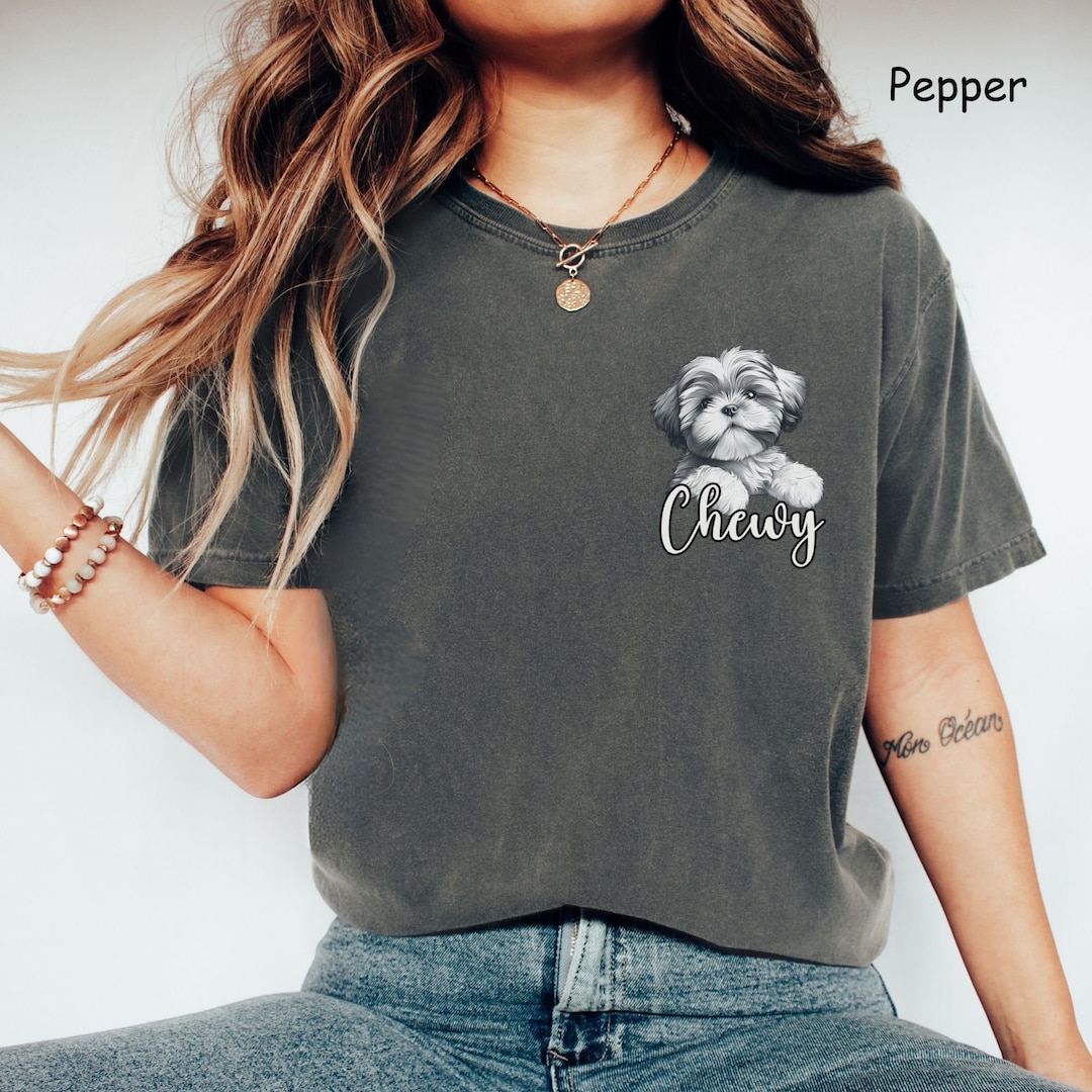Shih Tzu Gift, Custom Shih Tzu Shirt, Shih Tzu Mom T-shirt, Customized ...