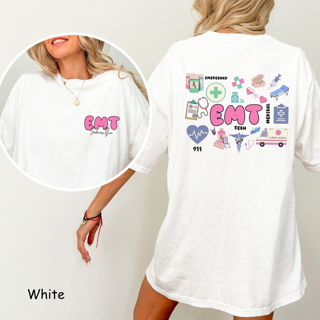 EMT Shirt, Custom EMT Tshirt, EMT Hoodie, Emergency Medical Technician ...