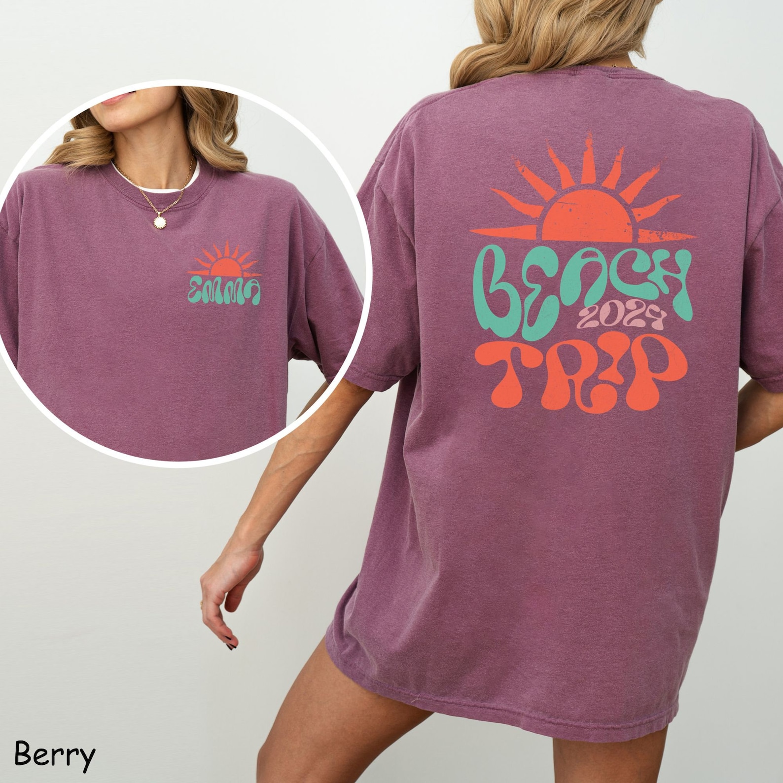 Custom Family Beach Trip Shirt, Comfort Colors Matching Group Vacation ...