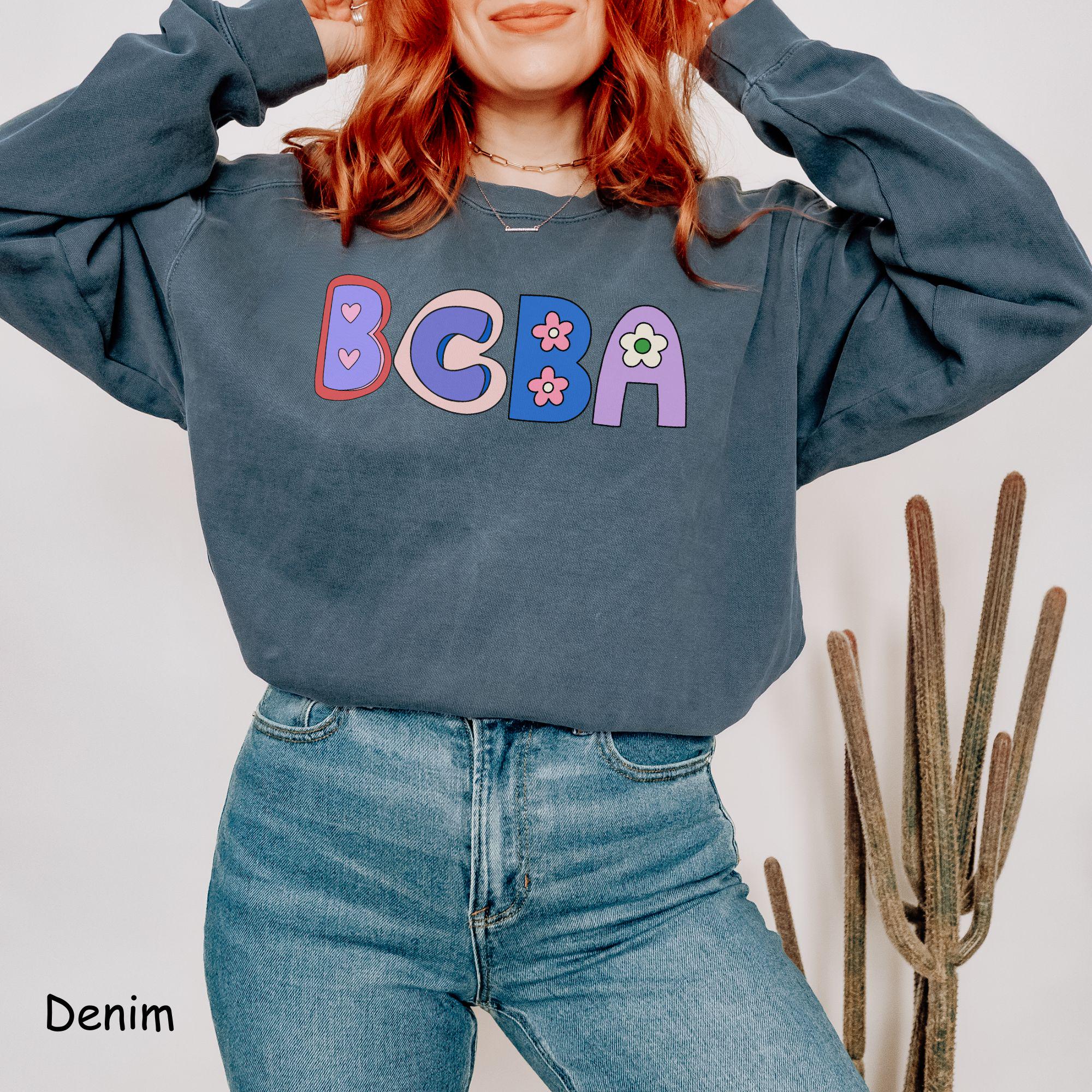 Comfort Colors® Behavior Analyst Sweatshirt, BCBA Graduation Gift, Bcba ...
