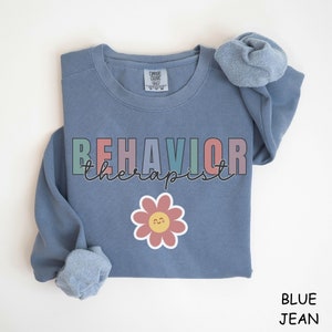 Comfort Colors RBT Sweater, ABA Therapist Sweatshirt, Registered ...