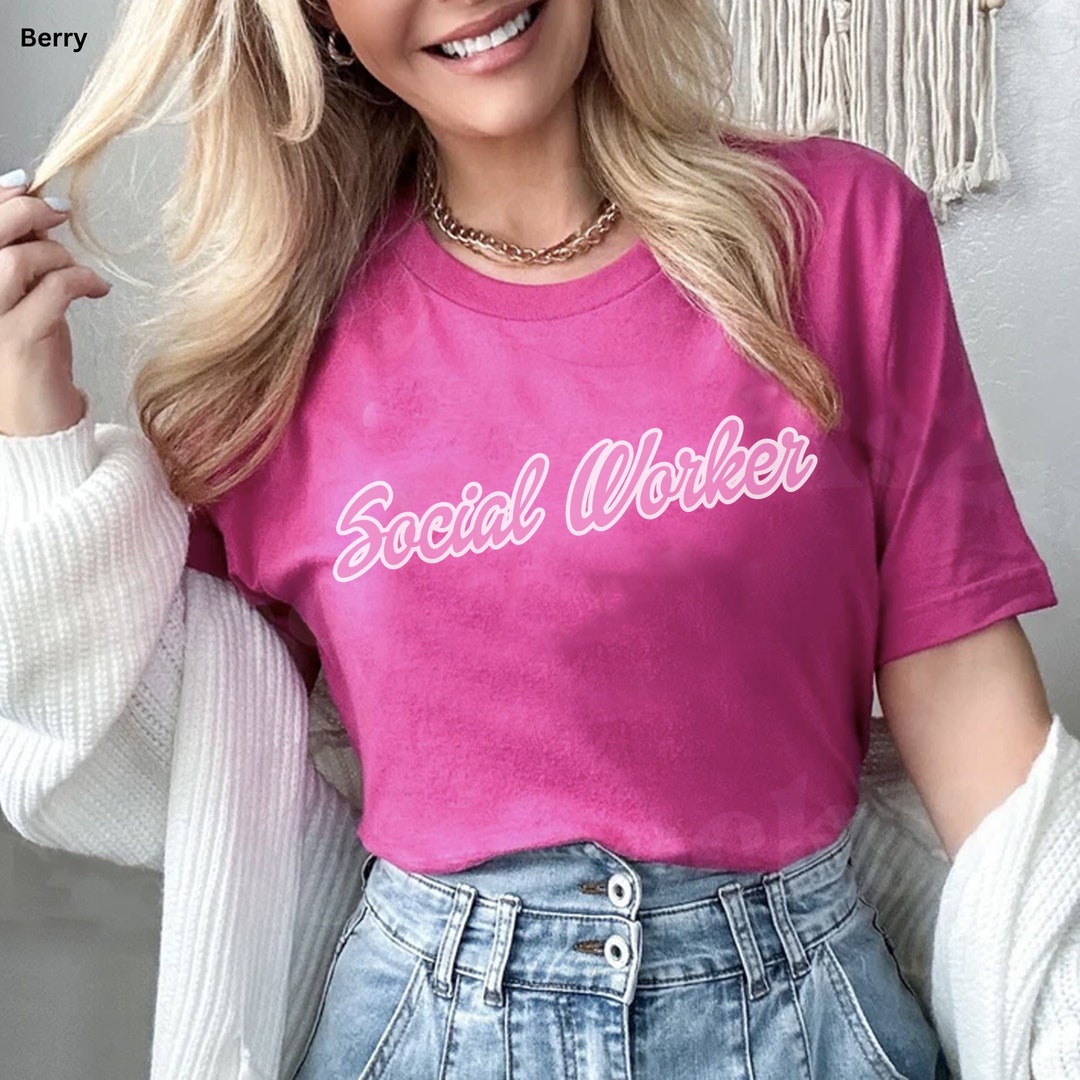 Barbi Social Worker Shirt, Pink Doll, School Social Worker Tee, Come on ...