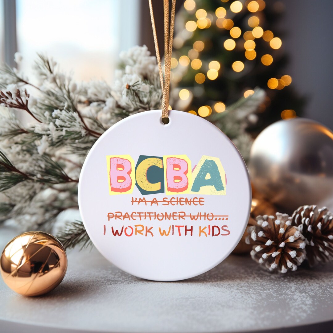 BCBA Christmas Ornament, BCBA Christmas Gift, Behavior Analyst Ornament ...
