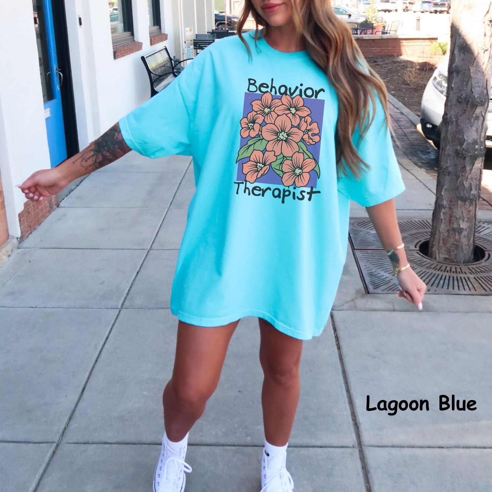 Comfort Colors® RBT Shirt, Wildflower Behavior Therapist, Floral RBT ...