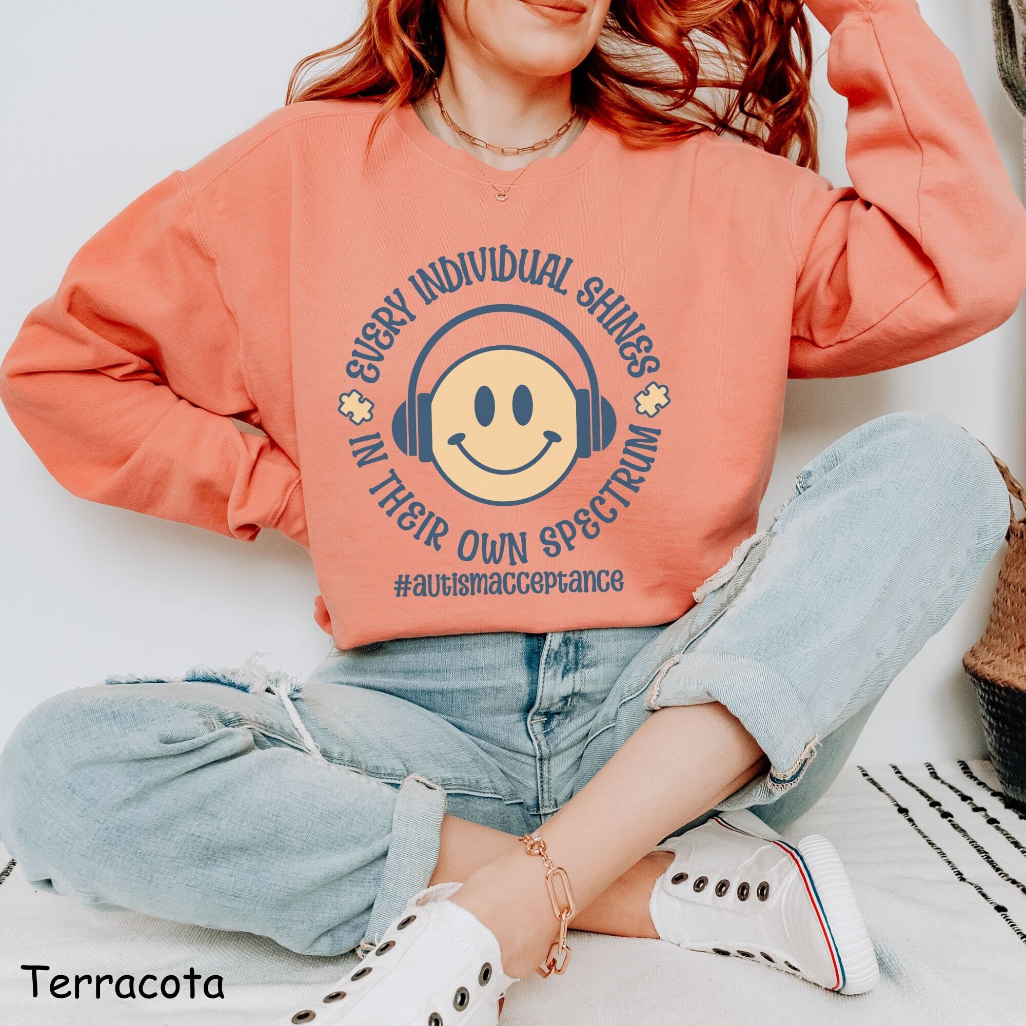 Autism Acceptance Sweater, Autism Mom Sweatshirt, Autism Awareness ...