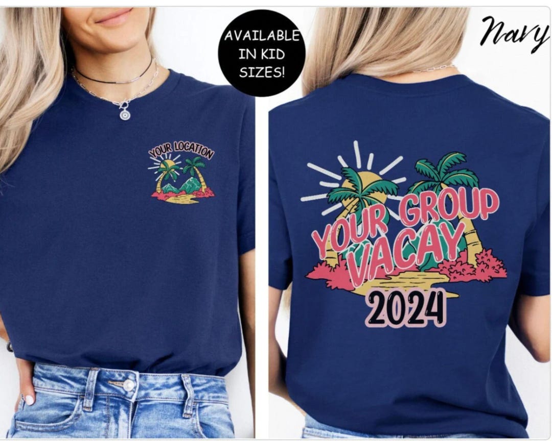 Custom Family Beach Trip Shirt, Matching Group Vacation Tshirt, Girls ...