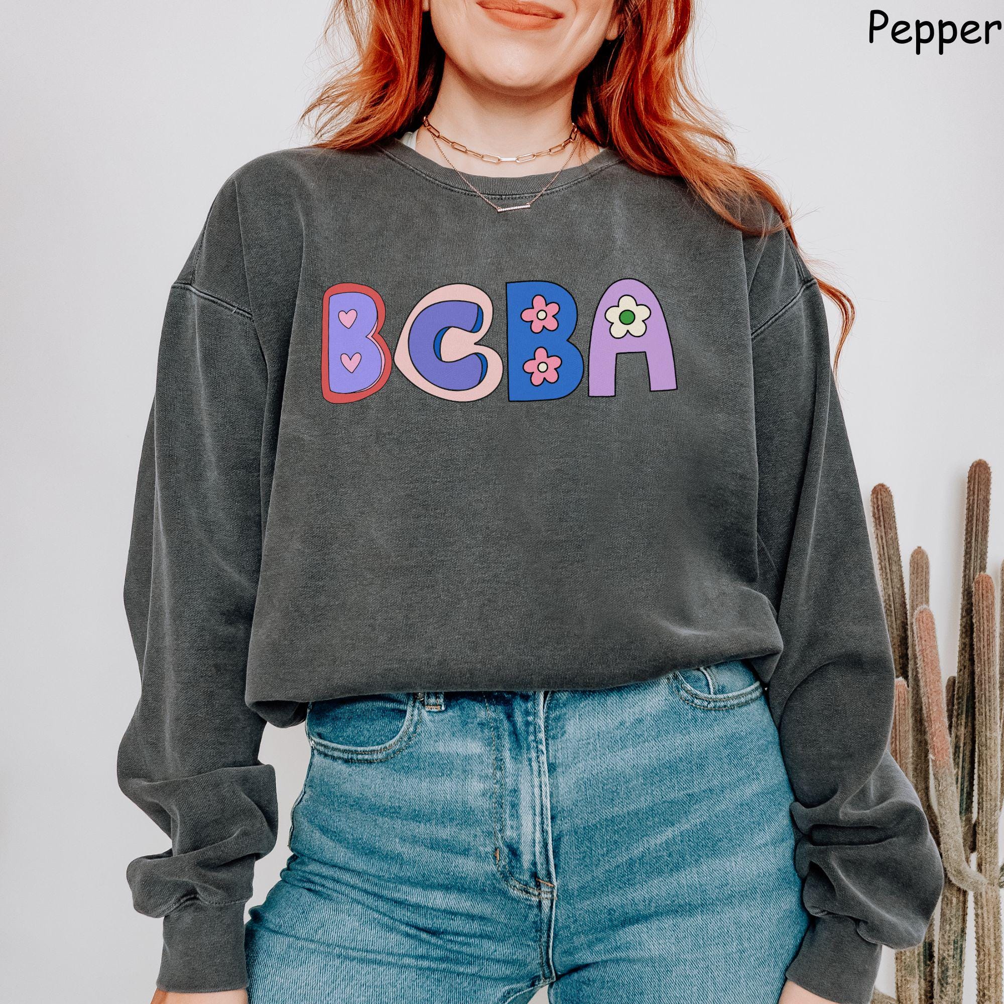 Comfort Colors® Behavior Analyst Sweatshirt, BCBA Graduation Gift, Bcba ...