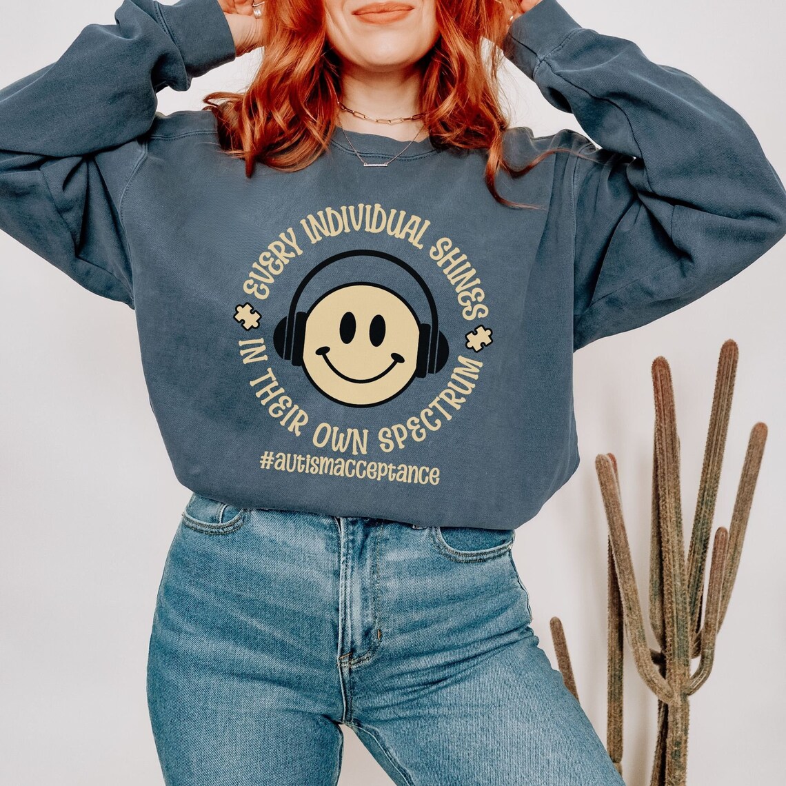 Autism Acceptance Sweater, Autism Mom Sweatshirt, Autism Awareness ...