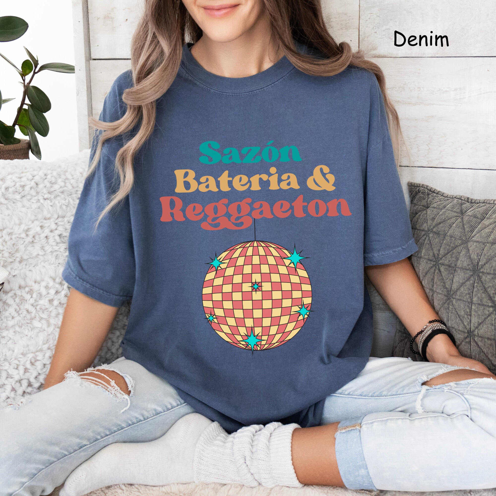 Sazon Bateria Reggaeton Shirt, Latina Latino Tshirt, Spanish Funny ...