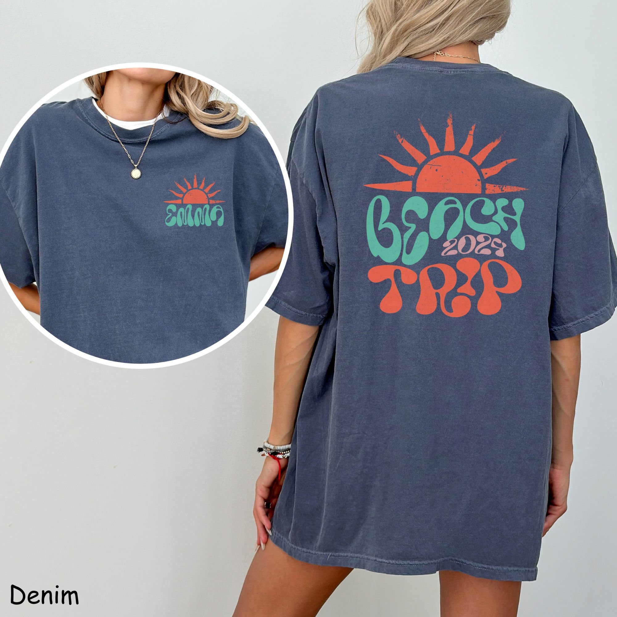 Custom Family Beach Trip Shirt, Comfort Colors Matching Group Vacation ...