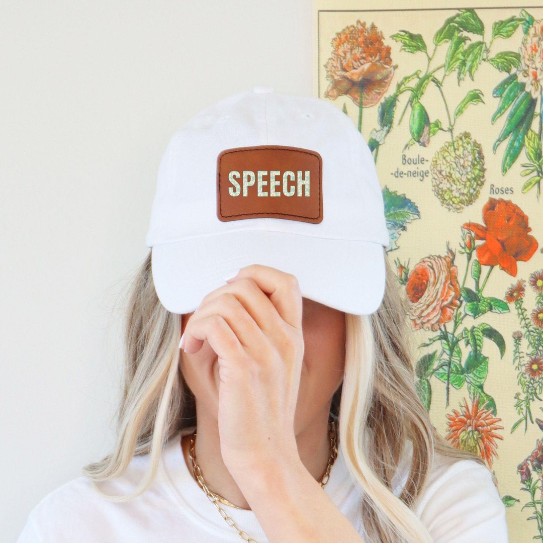Speech Therapy Hat, Graduation Gift for SLP, Cute Baseball Cap for ...