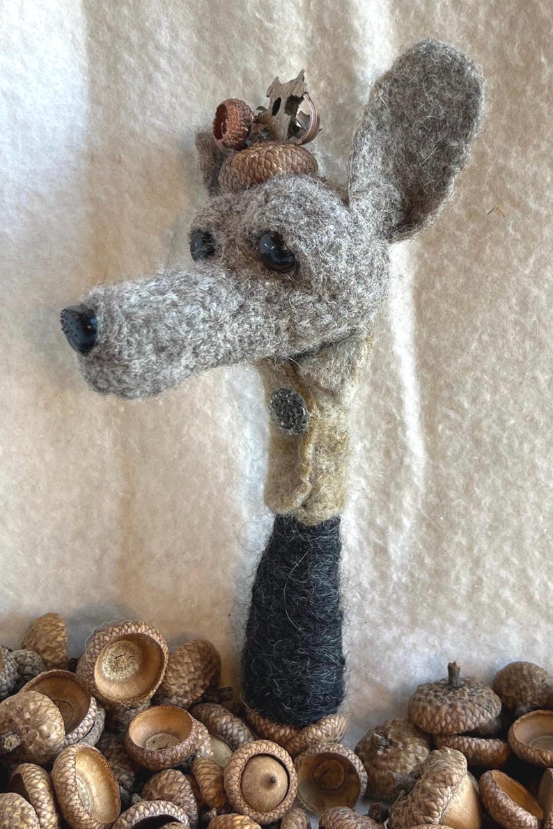 Needle Felted Wool Puppet Decoration - Etsy