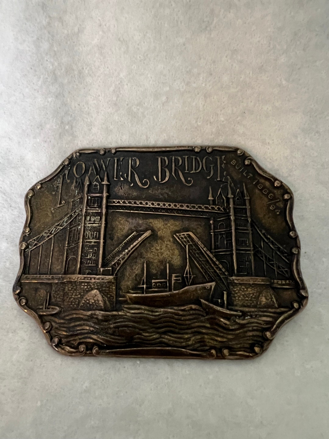 Tower Bridge London Brass Belt Buckle - Etsy