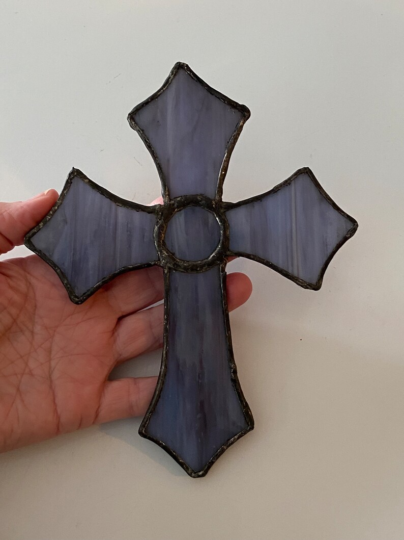 Cross | Stained Glass | Unique Gift | Stained Glass Cross | Suncatcher ...