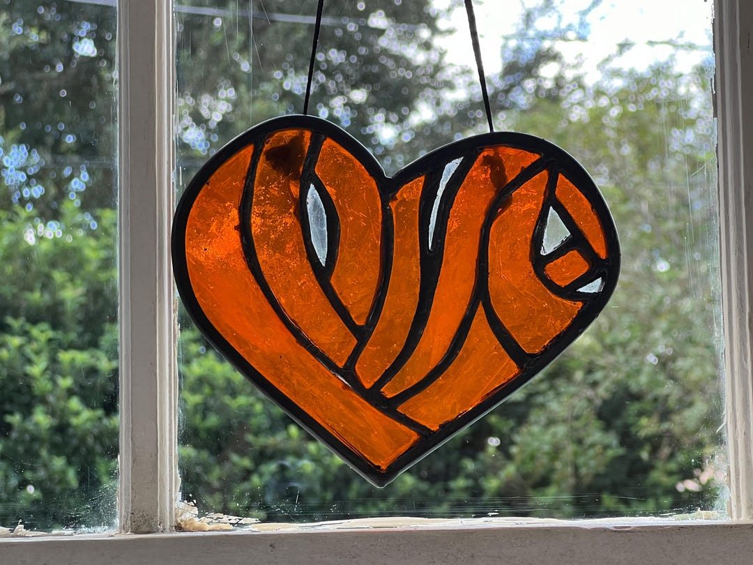 LOVE Design | LOVE Stained Glass | Unique Gift | LOVE Suncatcher ...