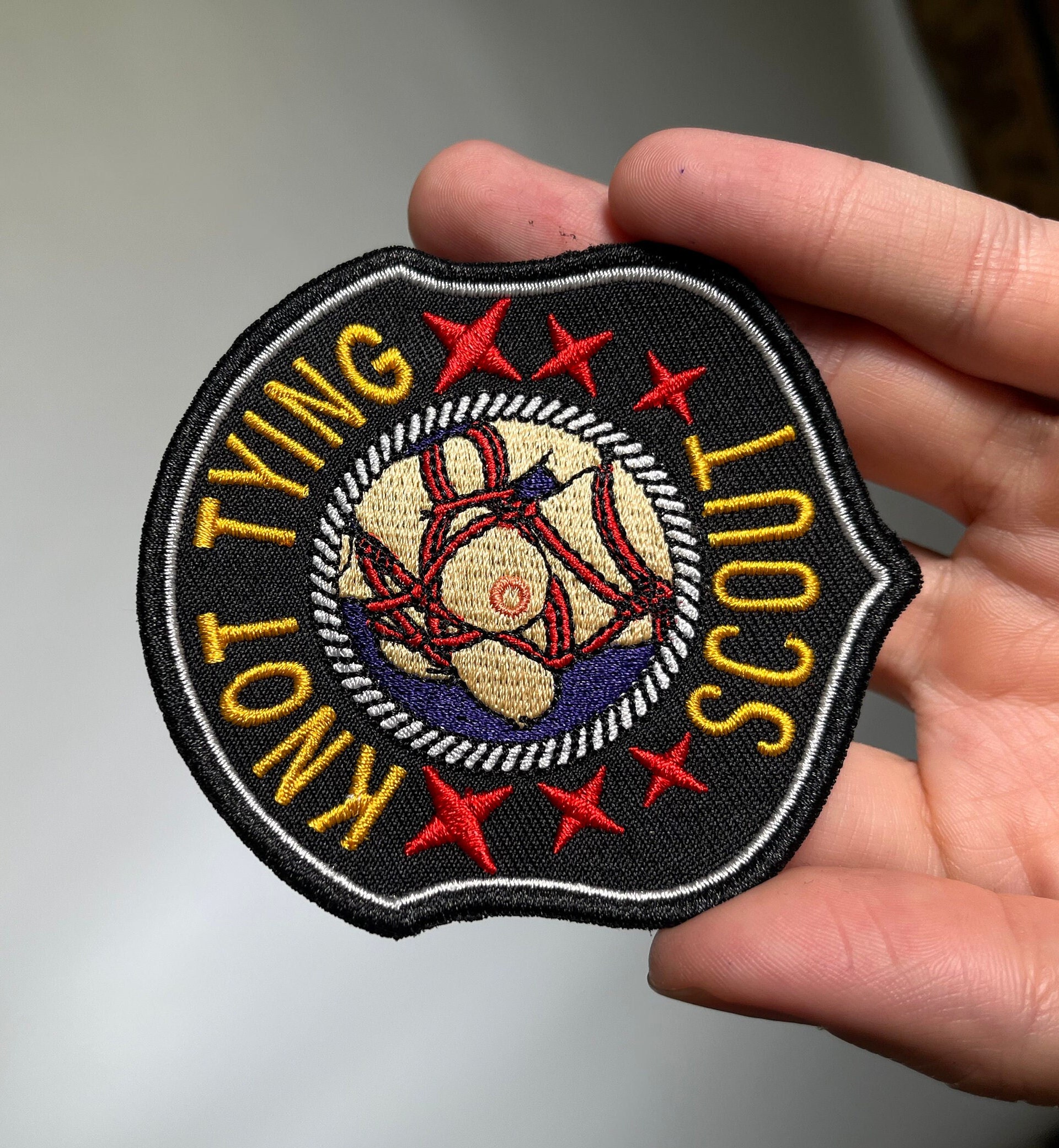 Knot Tying Merit Badge Scout Patch - Shibari Bondage Bdsm - Etsy