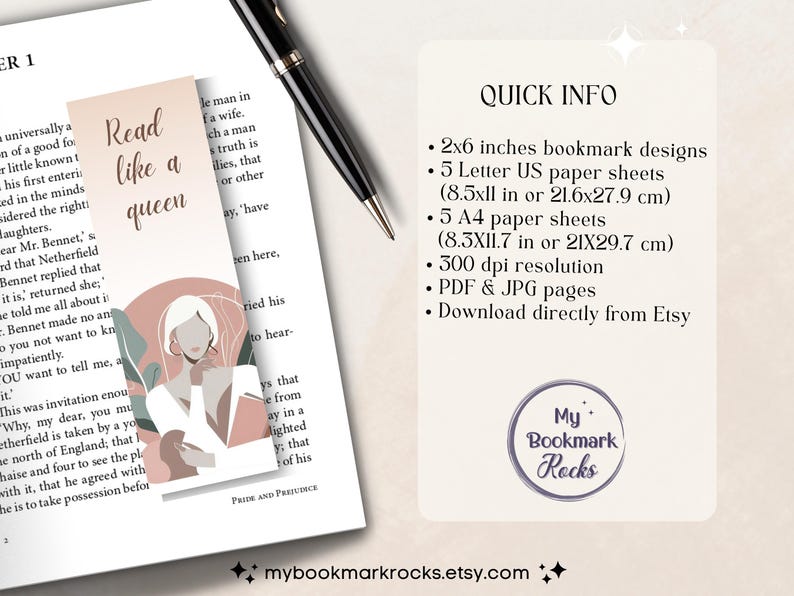 Set of 20 "my Reading Time" Printable Bookmarks, Bookmarks With Bookish ...