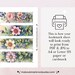 Set of 20 Watercolor 'flowers' Printable Bookmarks | High-quality PDF ...