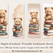 Set of 20 Watercolor "teddy Bear" Printable Bookmarks, Bookmarks for ...