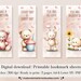 Set of 12 Watercolor "cute Bear" Printable Bookmarks, Bookmarks for ...