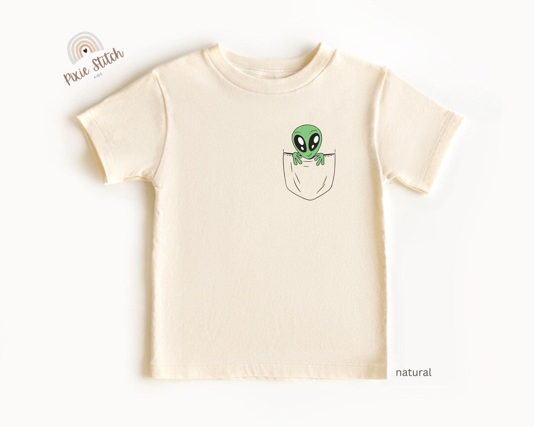 Pocket Alien Toddler T-shirt, Cute Alien Shirt for Kids and Toddlers ...