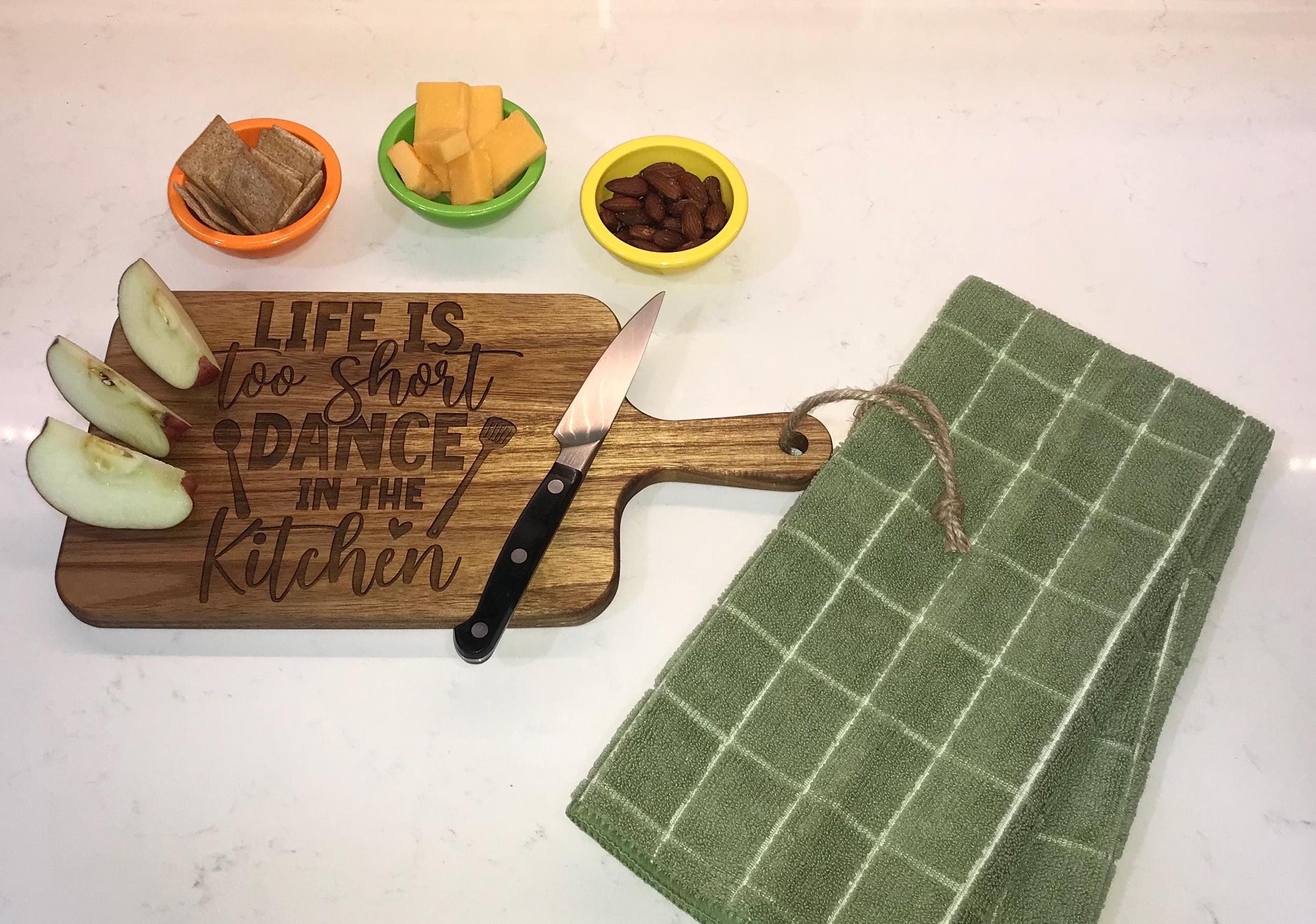 Engraved Cutting Board and Spoon Gift Set. Kitchen Gift Sets. Engraved ...